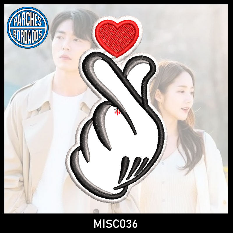 Corazon Coreano – Parches Bordados